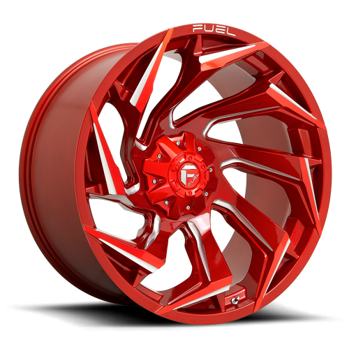 Fuel Off-Road 15x8 Wheel Red D754 REACTION 5x4.5/5x4.75 -18mm Aluminum ...