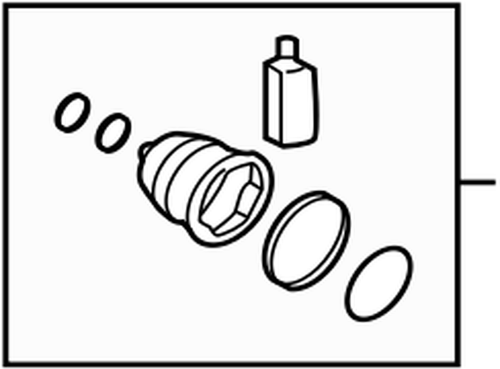 49583C1050 Kia Boot kitfr axle diff side rh 49583C1050, New Genuine OEM ...