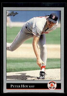 1992 Leaf Baseball #515 Peter Hoy Rookie Boston Red Sox Pack Fresh ...