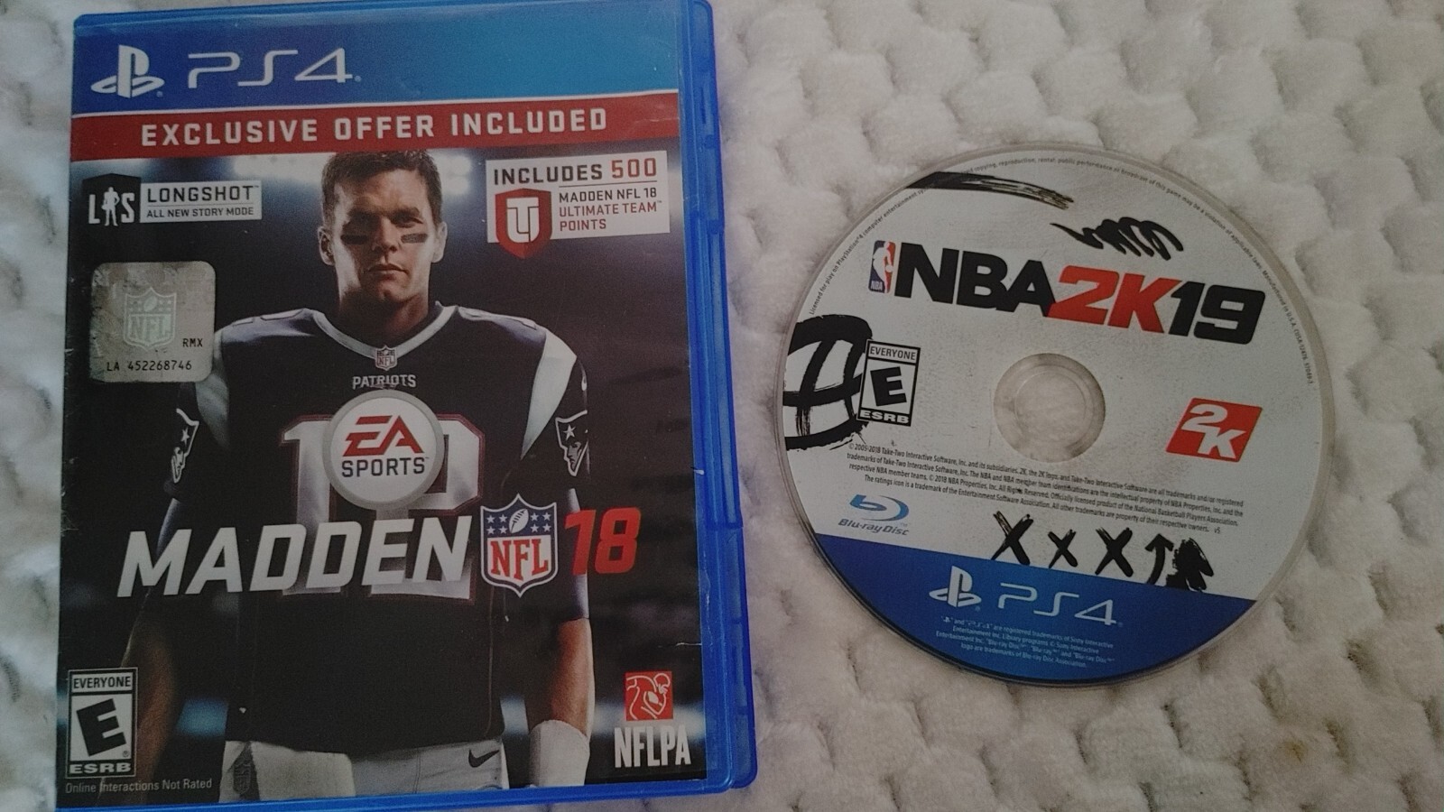 PS4 Madden NFL 17 NBA 2K17 2K19 Sports Games Lot Bundle of 3 Football ...
