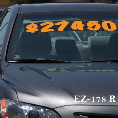 Car Dealer Window Stickers 7 1/2", Numbers, New Red 10 Packs | eBay