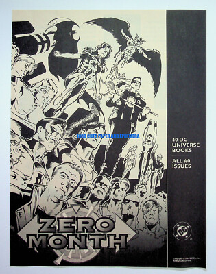 Zero Hour Month DC Comics 1994 Trade Print Magazine Ad Poster ADVERT | eBay
