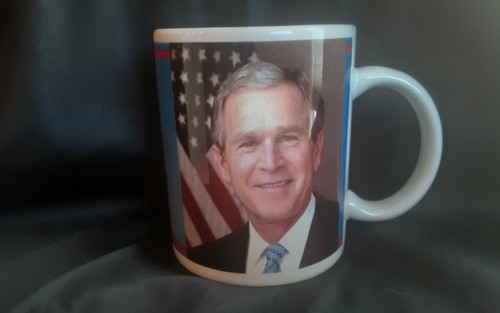 PRESIDENT GEORGE W BUSH 9/11 SEPTEMBER 11TH MEMORIAL MUG CUP AMERICA ...