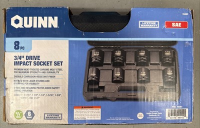 QUINN 8 Piece 3/4” Drive Metric Impact Socket Set | eBay