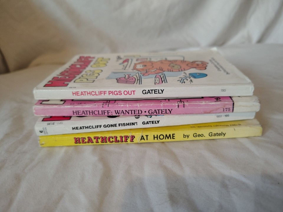 Lot of 4 Vintage 1980's Heathcliff the cat Comic Book Novels George ...