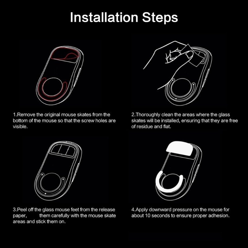 Gaming Mouse Feet Precise Control Feet Sticker For GPW4 GPROX ...