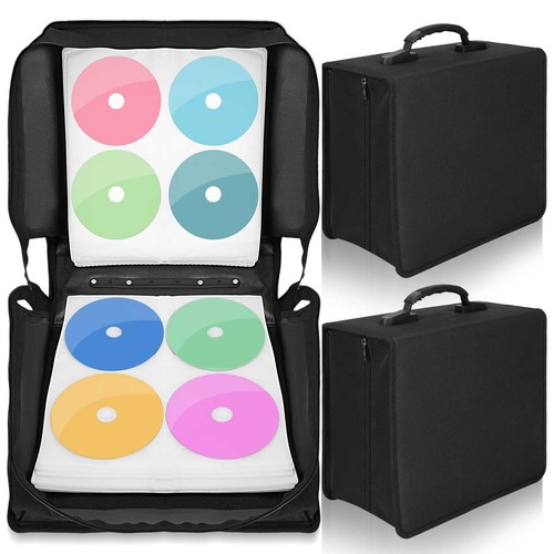 2 Pcs 400 Capacity CD/DVD Case DVD Case Holder Organizer CD Storage ...