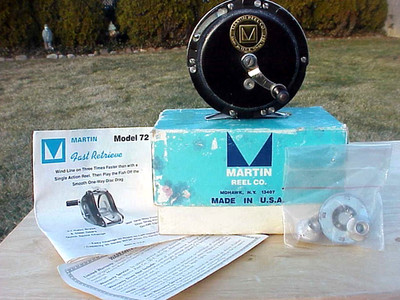 MARTIN Model 72 Multiplier Fly Fishing Reel in Original Box, Inst. Book ...