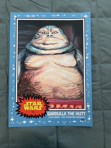 Gardulla The Hutt 10x14 Fine Art Print #40/42 Topps Star Wars Living ...