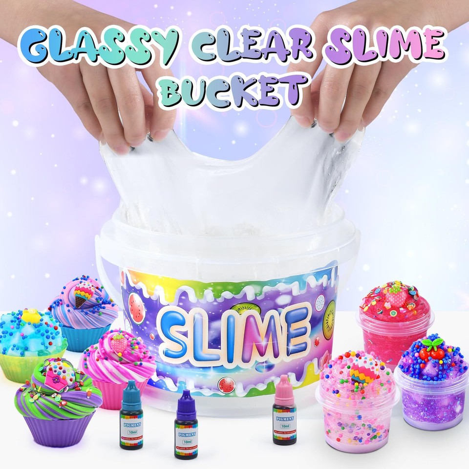 Clear Slime Making Kits With Premade Slime For Kids Diy With 35 Sets ...