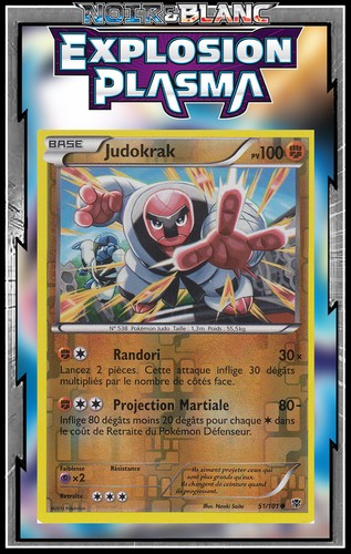 Judokrak Reverse - NB10:Plasma Explosion - 51/101 - French Pokemon Card ...