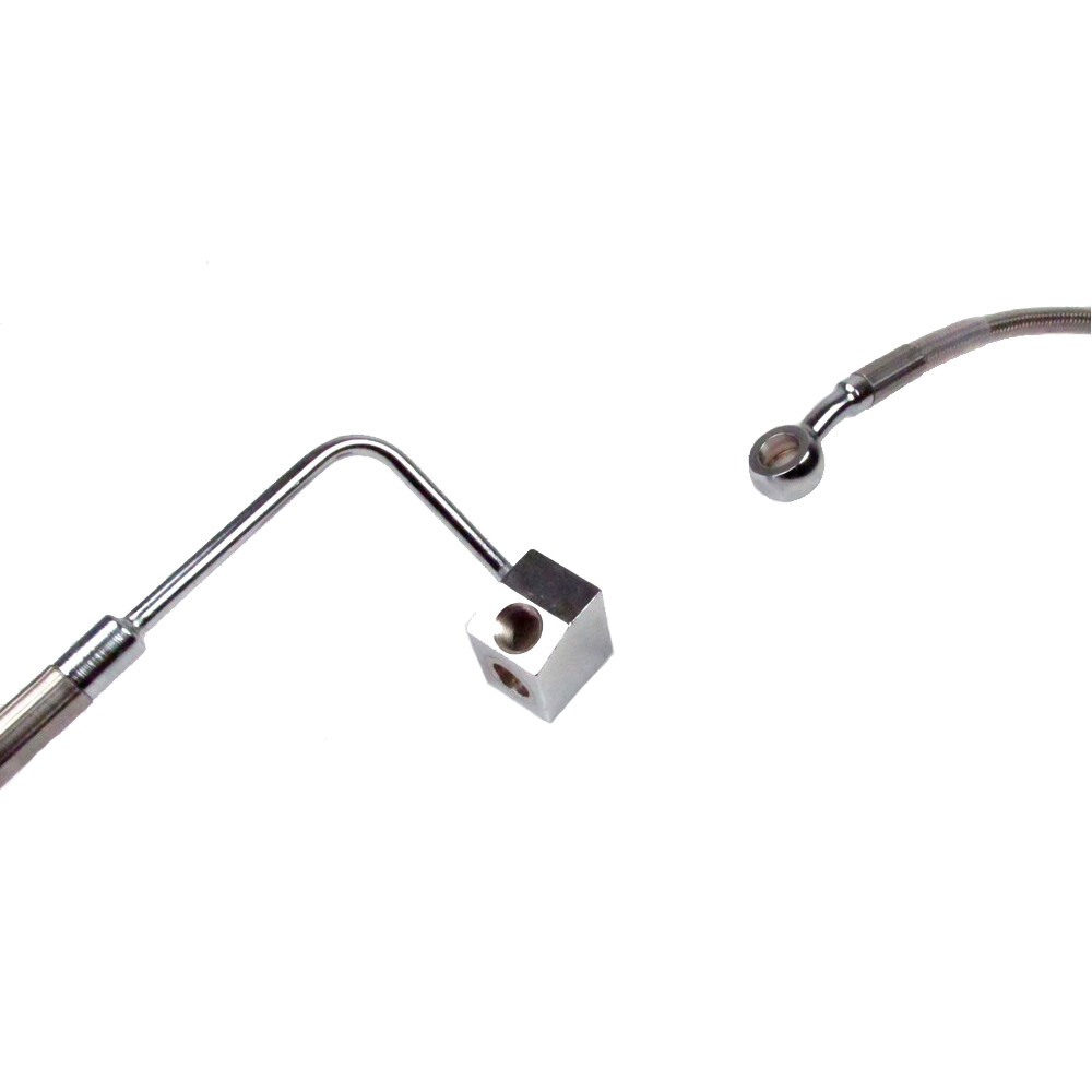 Rear Stainless Brake Line 1987-1999 Harley-Davidson Softail FLSTC FLSTS ...