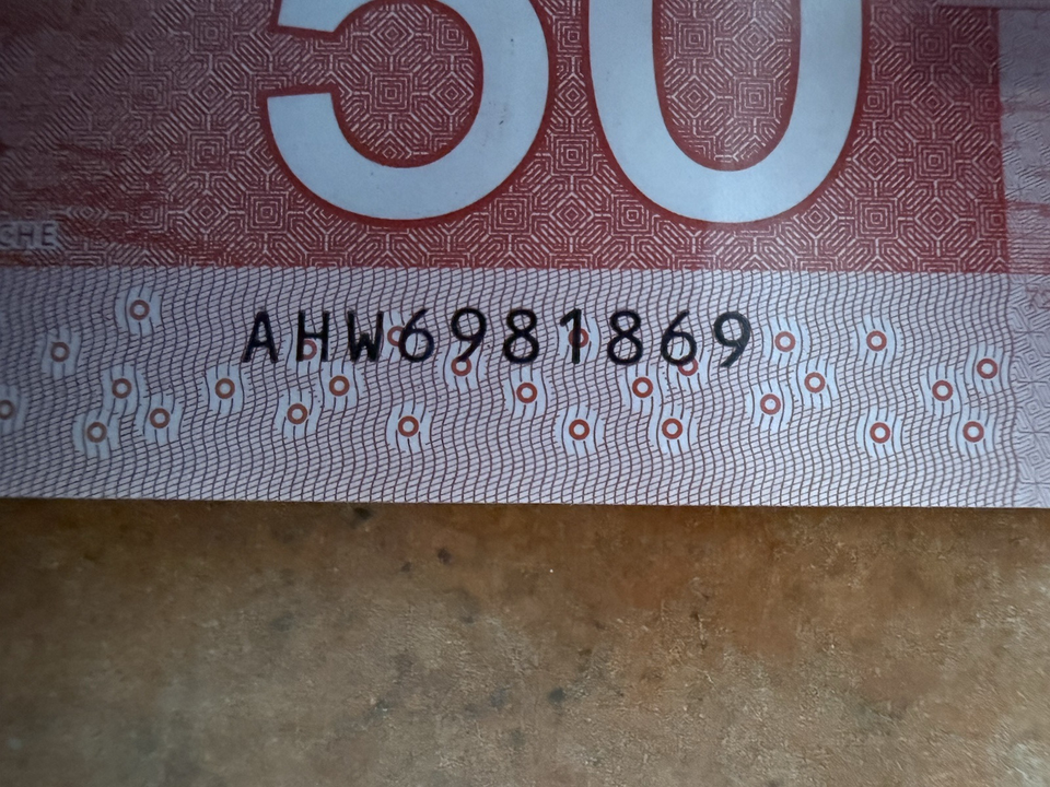 ULTRA RARE. 1 - $50 Canadian FLIP banknote. AHW6981869 Read description ...