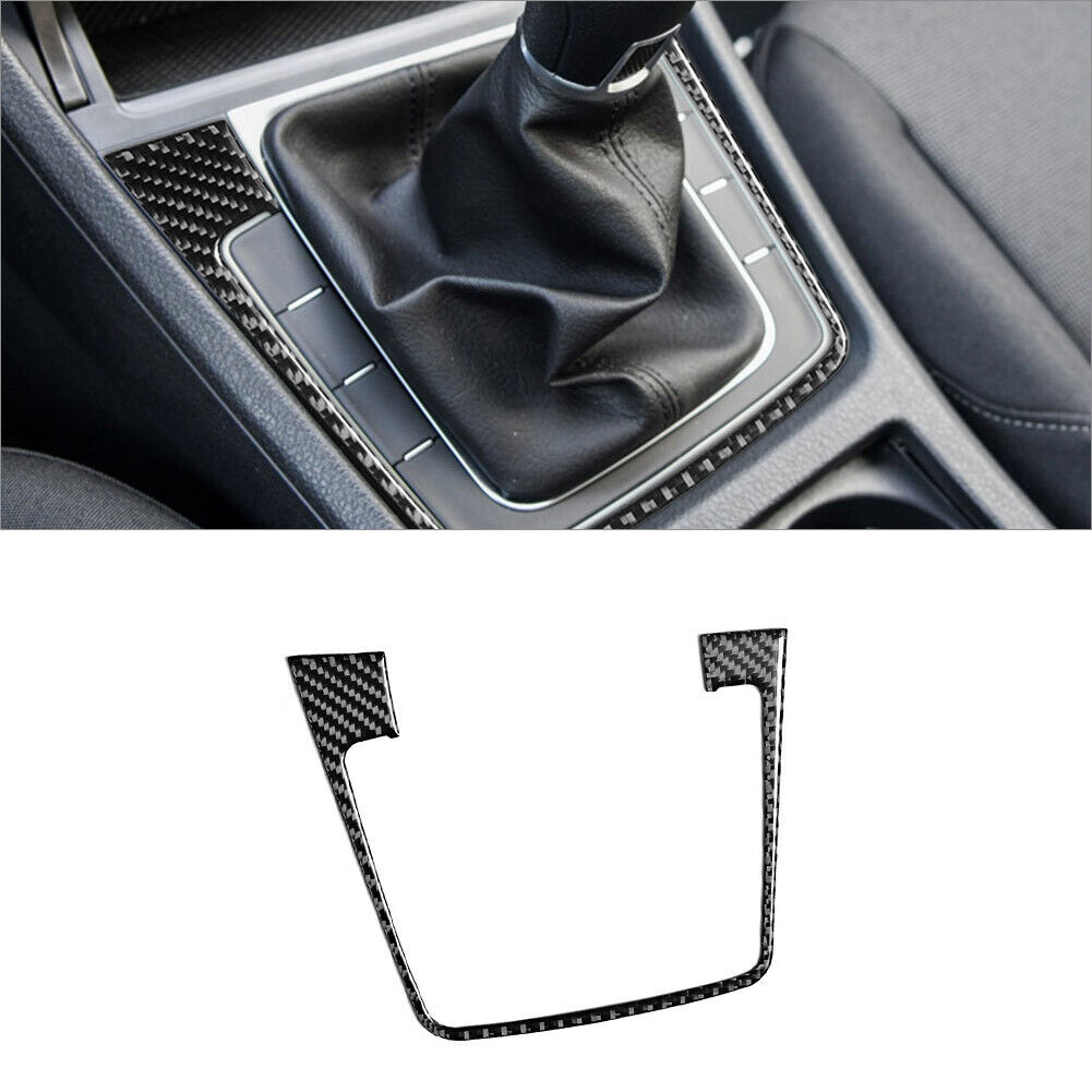 Carbon Fiber Gear Shift Frame Cover Trim For VW Golf 7 GTI MK7 2014 ...