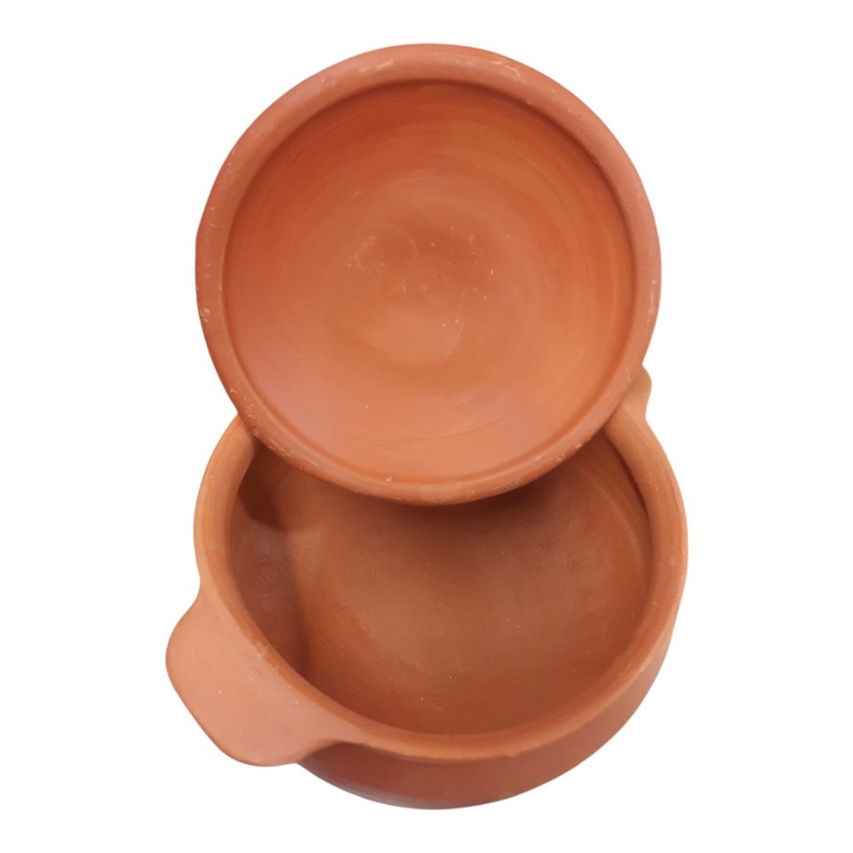 Traditional Bangladeshi Terracotta Casserole Cookware Clay Pot With Lid ...