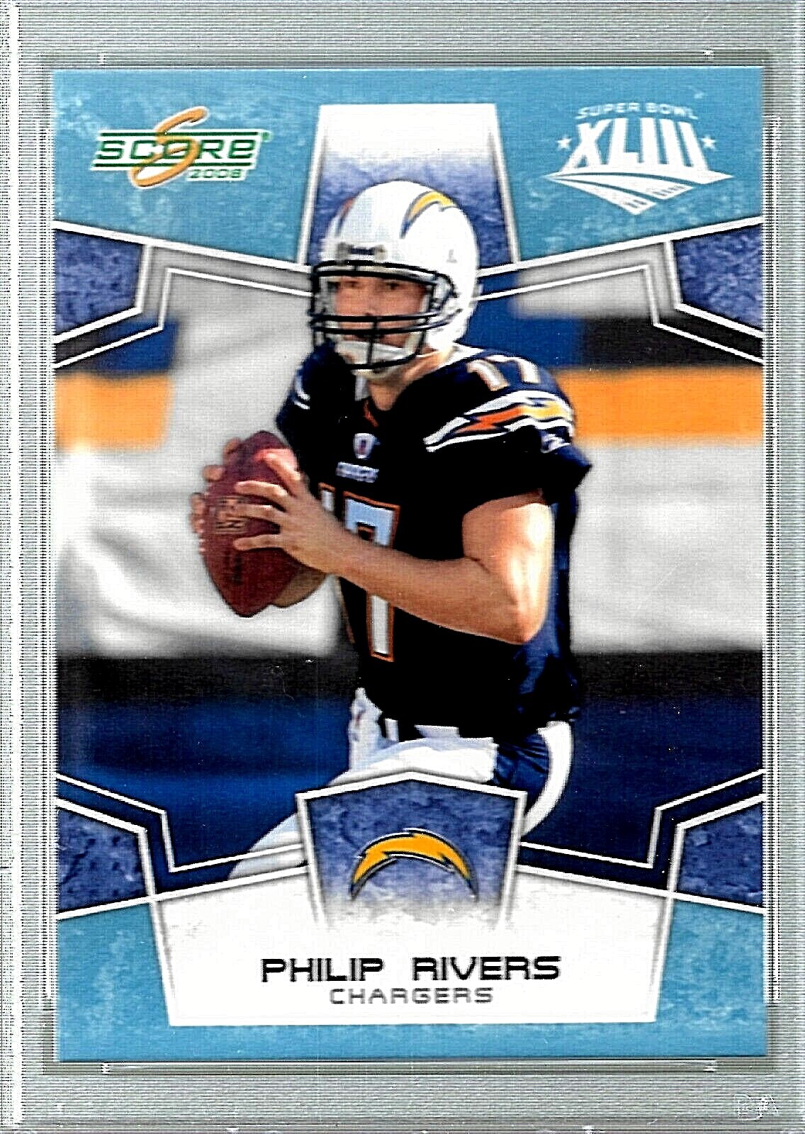 2008 SCORE FOOTBALL CARD #259 PHILIP RIVERS PSA 10 POP 2 SUPER BOWL ...
