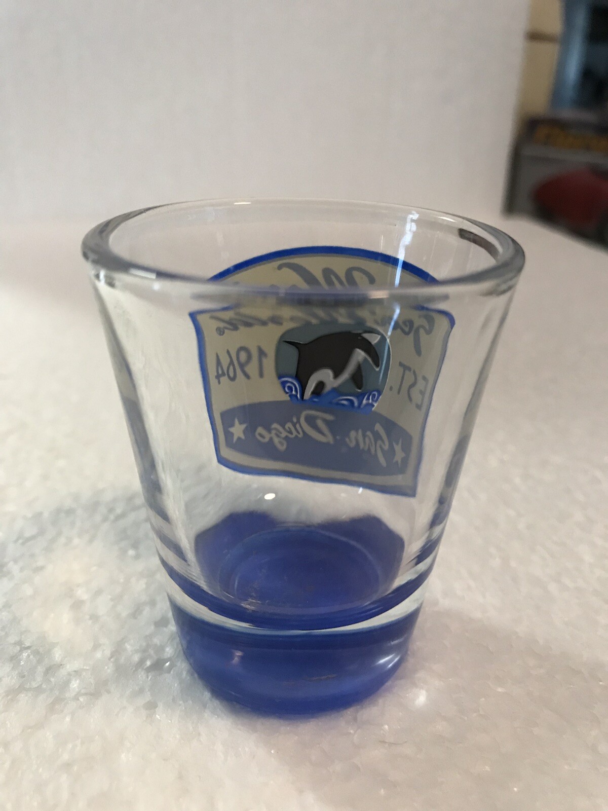RARE Sea World San Diego Orca Shot Glass Killer Whale Design | eBay