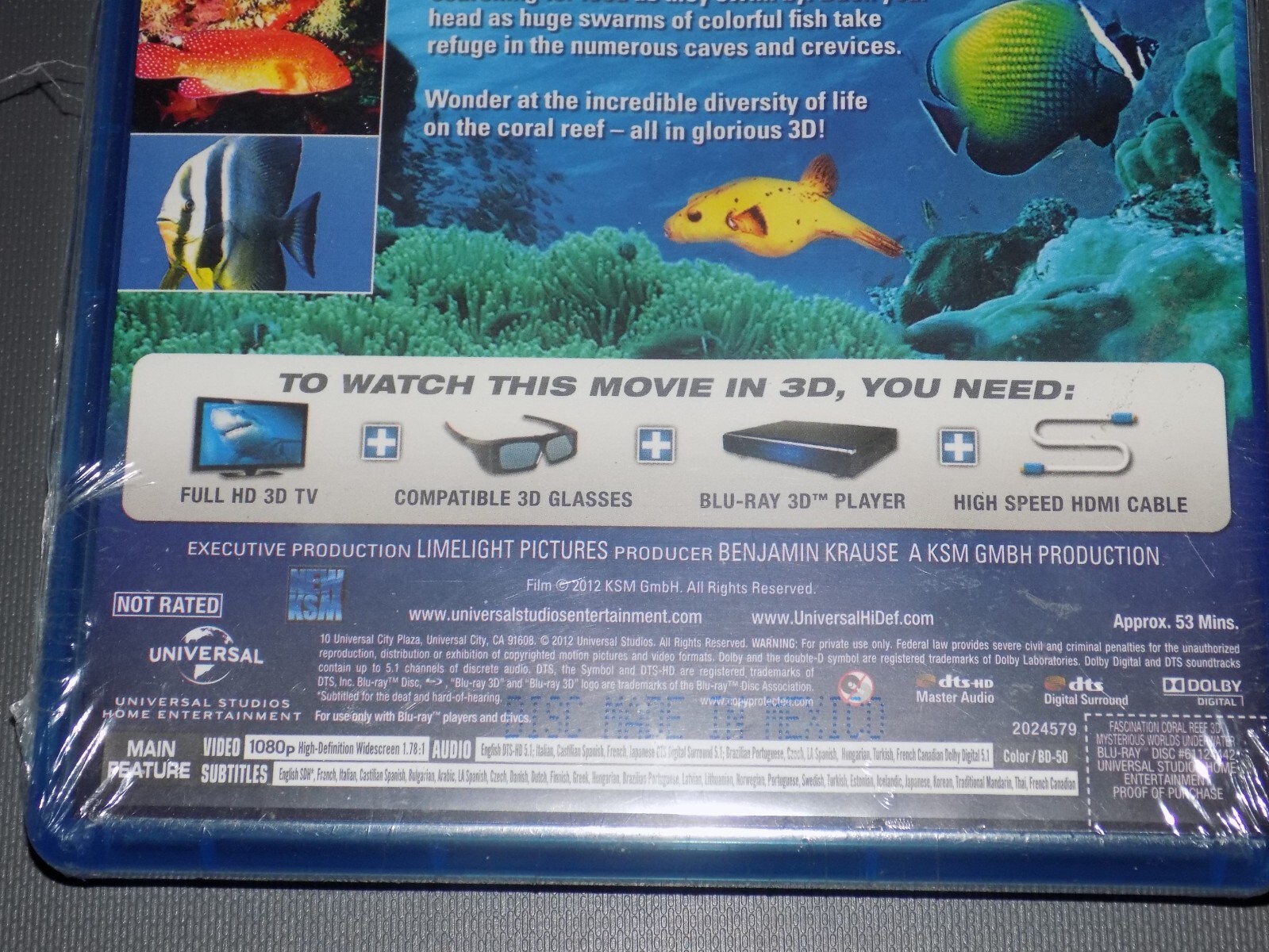 CORAL REEF 3D Mysterious Worlds Underwater Reefs Fish BLU-RAY + BLU-RAY 3D NEW 25192164699 | eBay