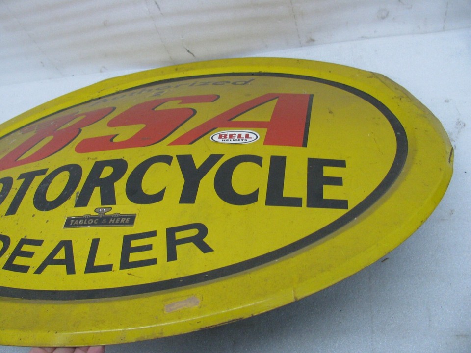 Genuine original authorized BSA motorcycle dealer Sign | eBay