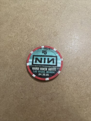 Nine Inch Nails Hard Rock $5 Poker Chip 2005 | eBay