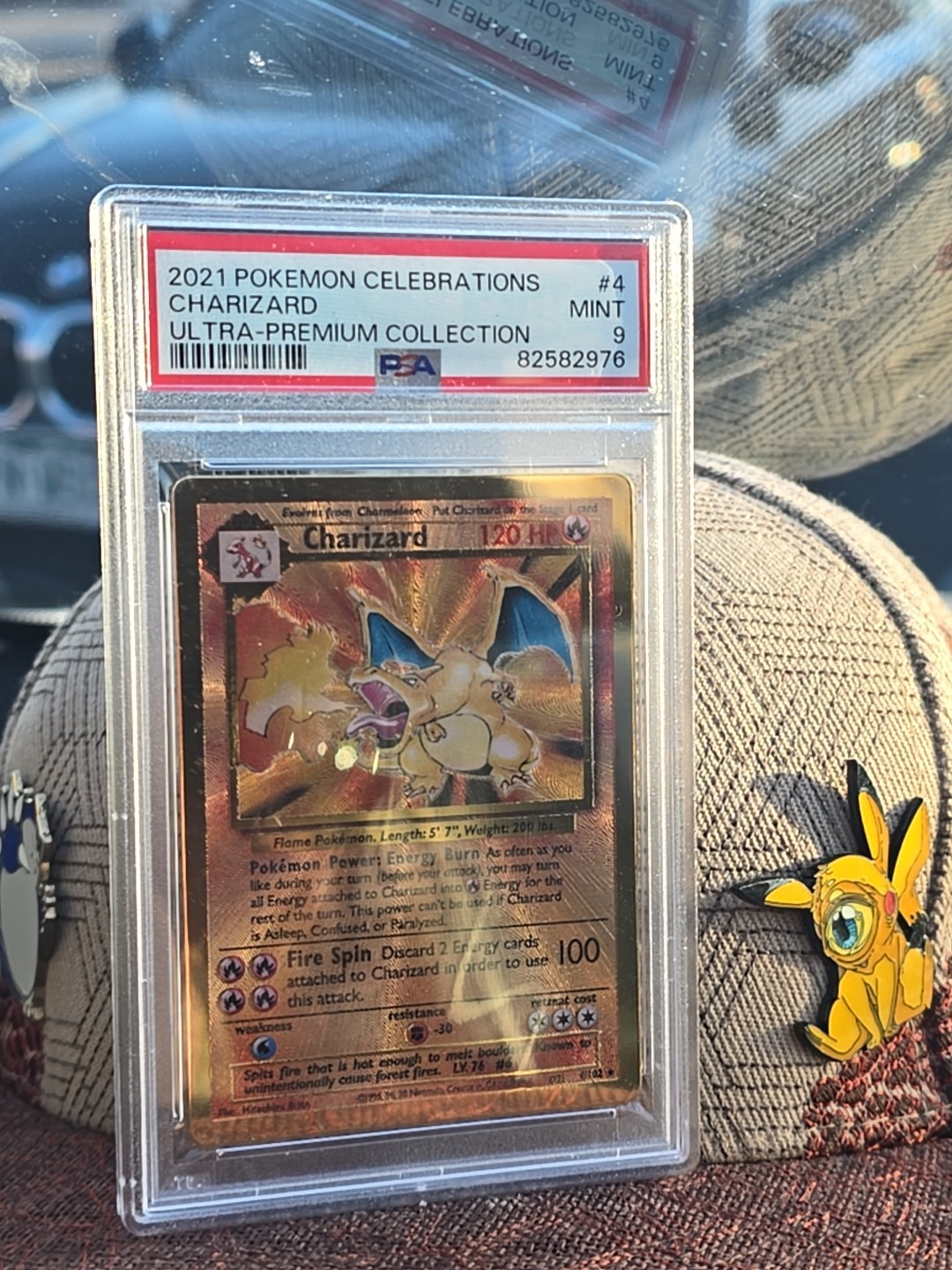 PSA 9 - 2021 Pokemon Celebrations UPC CHARIZARD Gold Metal Card #4 ...