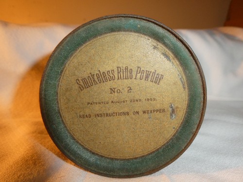 I THINK VERY EARLY DuPont Smokeless Rifle Gun Powder Mini-Keg Tin ...