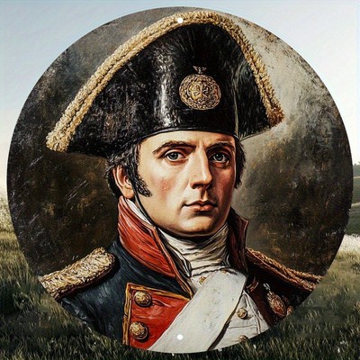 1pc Round Napoleon Bonaparte Portrait - Art Nouveau Military Decor ...
