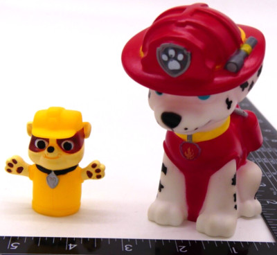 Lot Paw Patrol Dog Figure Toy Figurine Marshall Light Rubble Finger ...