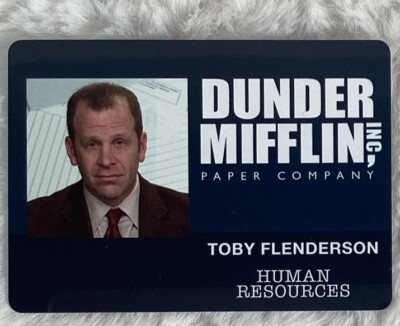 2019 The Office Downsizing Game Character ID Cards Toby Flenderson | eBay