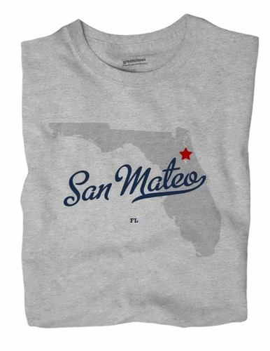 San Mateo Florida FL Fla T-Shirt Putnam County MAP | eBay
