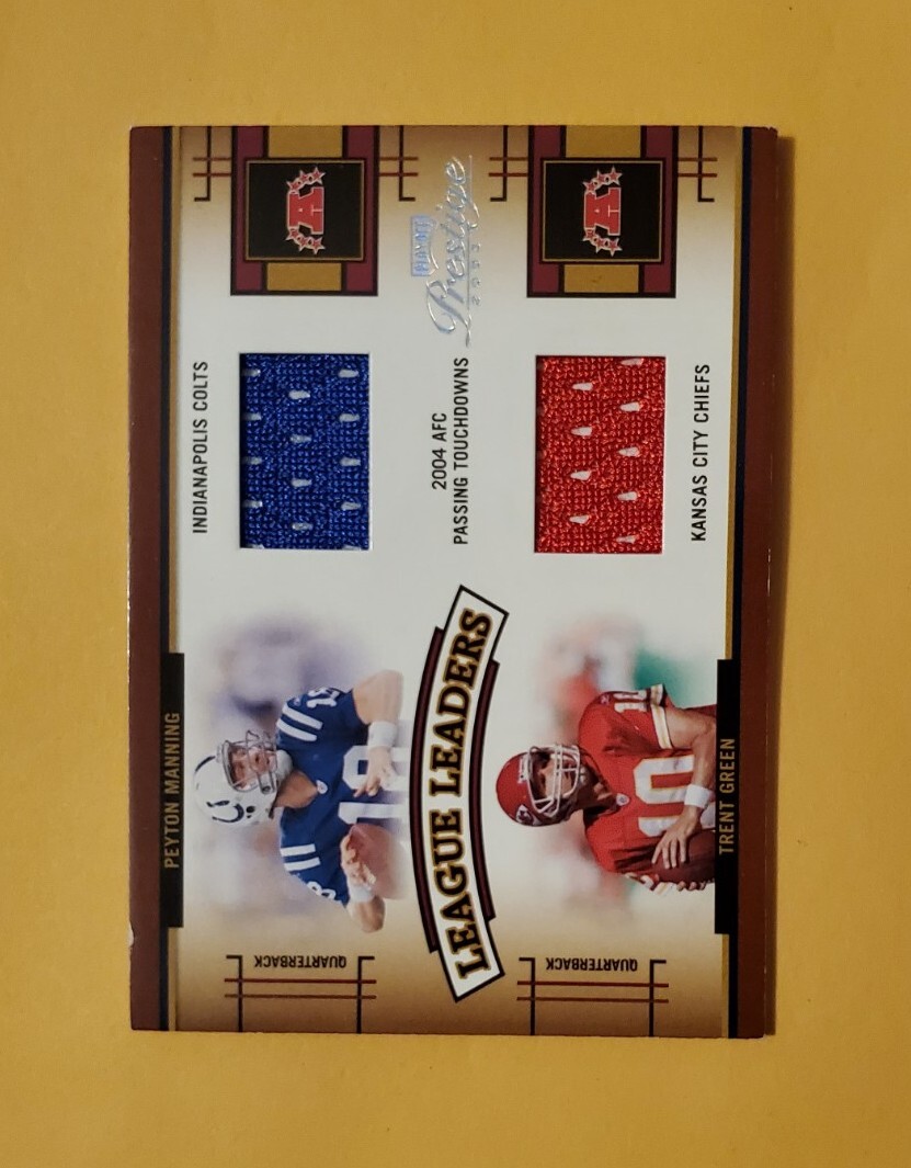 2005 Playoff Prestige Materials 250/250 Peyton Manning Trent Green HOF Last 1/1 | eBay