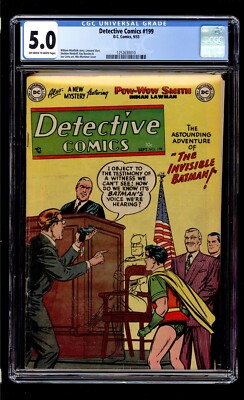 Detective Comics #199 1953 CGC 5.0 VG/FN OW/W High Definition Scans ...