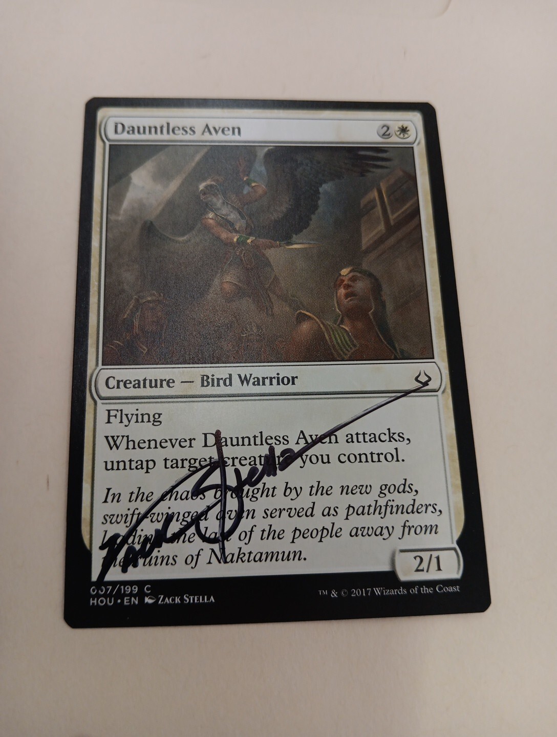 Dauntless Aven Signed Zach Stella Magic the Gathering | eBay