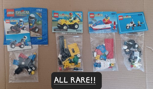 Lego Town (4 KITS) 1762, 6514, 6517, 6324 Years 1995, 1994, 1996, 1998 ...