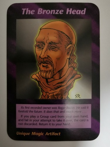 THE BRONZE HEAD CARD UNLIMITED NEW WORLD ORDER ILLUMINATI INWO GAME | eBay