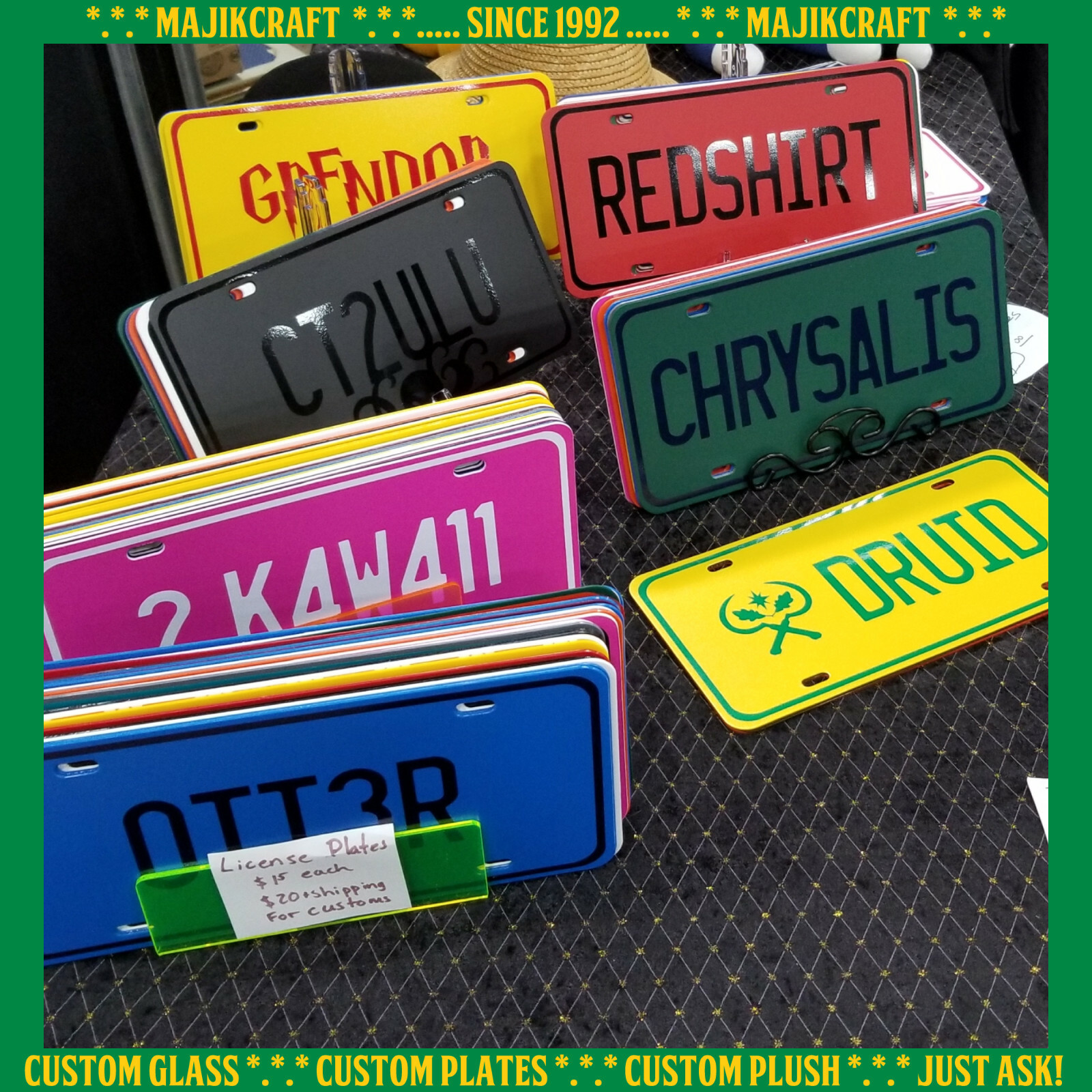 MOIST -vanity front plate- handmade license plate - all weather ...