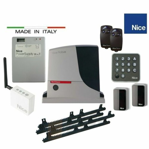 NICE Robus 500 Slide Gate Motor with Accessories KIT - Photocells ...