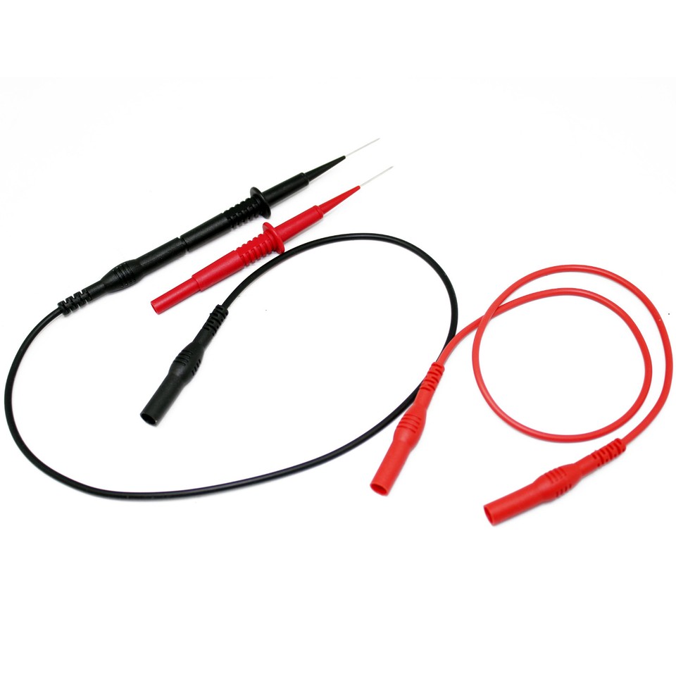 AideTek Stainless Steel Needle Tipped Tip Multimeter Probes Test Leads ...