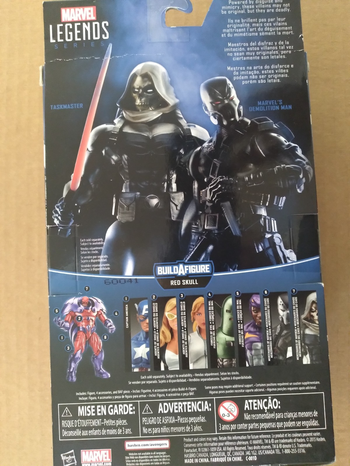 Marvel Legends 6" Taskmaster Red Skull baf | eBay