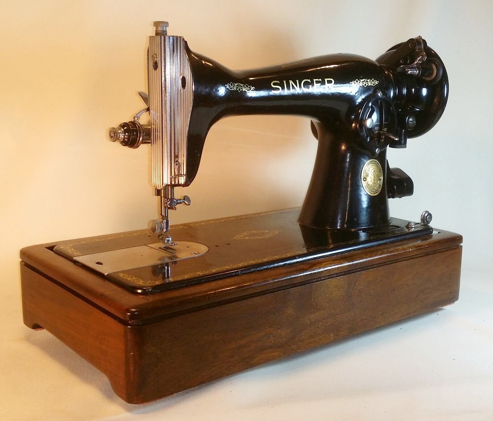 VINTAGE SINGER SEWING MACHINE WOOD BASE | eBay