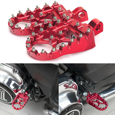 For Harley MX Rear Passenger Foot Pegs Touring Baggers Road King Road ...