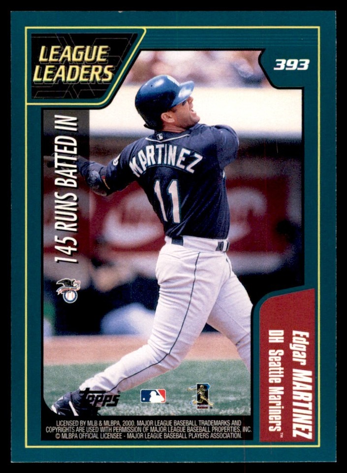 2001 Topps Todd Helton/Edgar Martinez . Colorado Rockies/Seattle ...