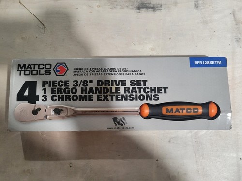 MATCO Tools 3/8" 4pc 88Tooth Locking Flex Ratchet w/Extensions Orange ...