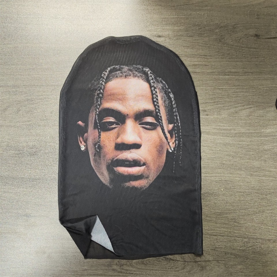 Travis Scott Rapper face Mask Shiesty Balaclava Funny Cosplay Costume ...