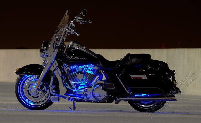 Red (4) LED Light Body Kit - Harley Davidson Lights Glow Engine Accent ...