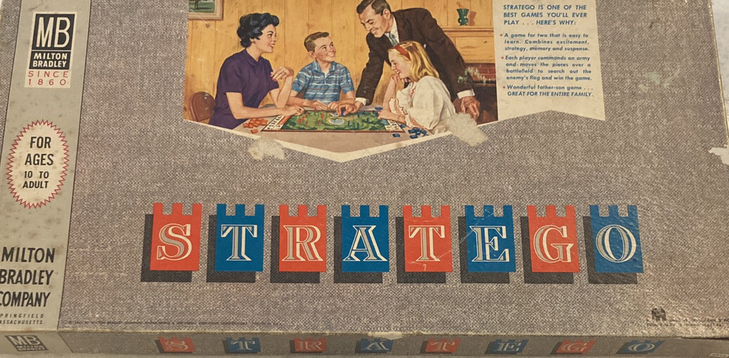 STRATEGO 1961 VINTAGE BOARD GAME Presented by MB Milton Bradley Family Classic! | eBay