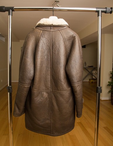 Lambskin Leather Shearing Coat, Men, Small | eBay