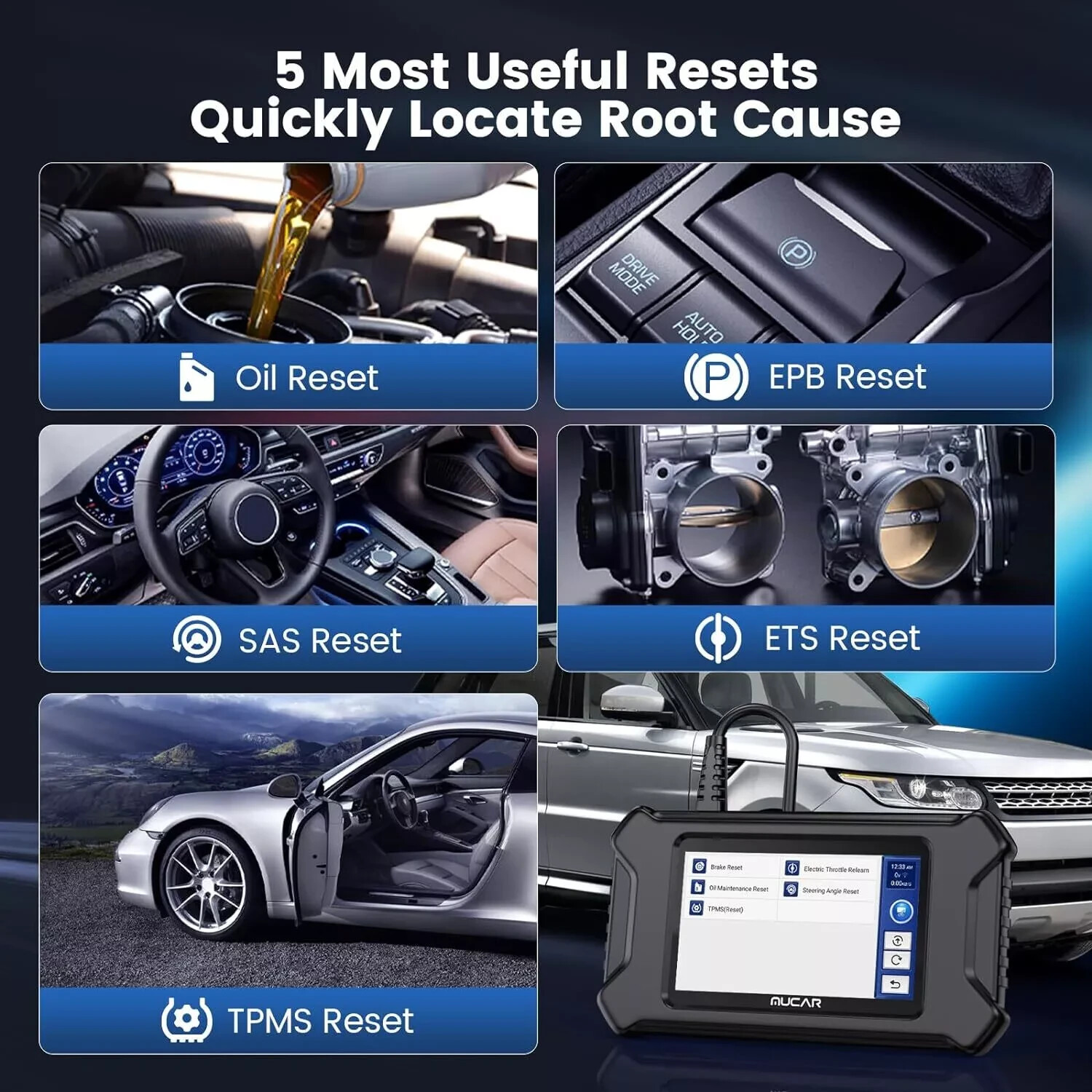 Land Rover Discovery Car Diagnostic Reader OBD2 Scanner Reset Tool ABS ...