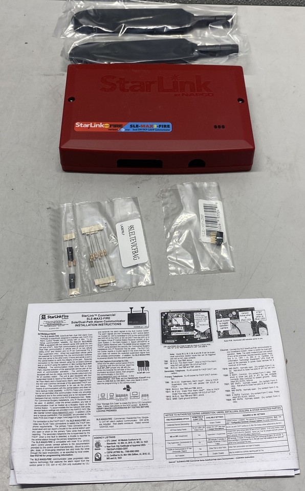 Napco StarLink Cellular Communication Module SLE-MAX2-FIRE | eBay