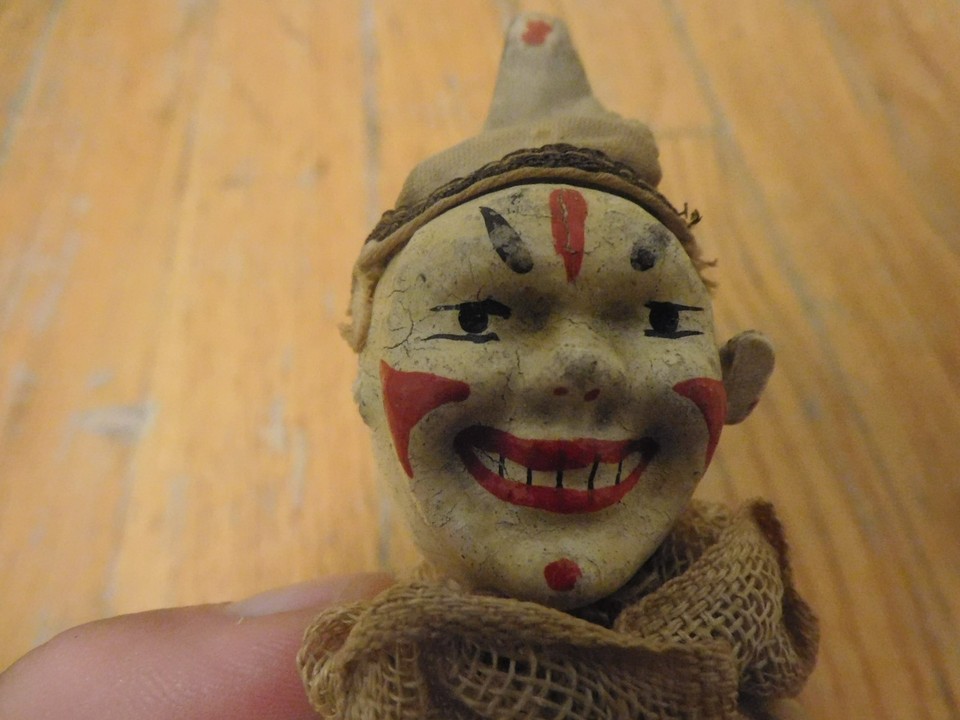 Vintage Antique Humpty Dumpty Schoenhut Circus Full Sized Clown 2 Part ...